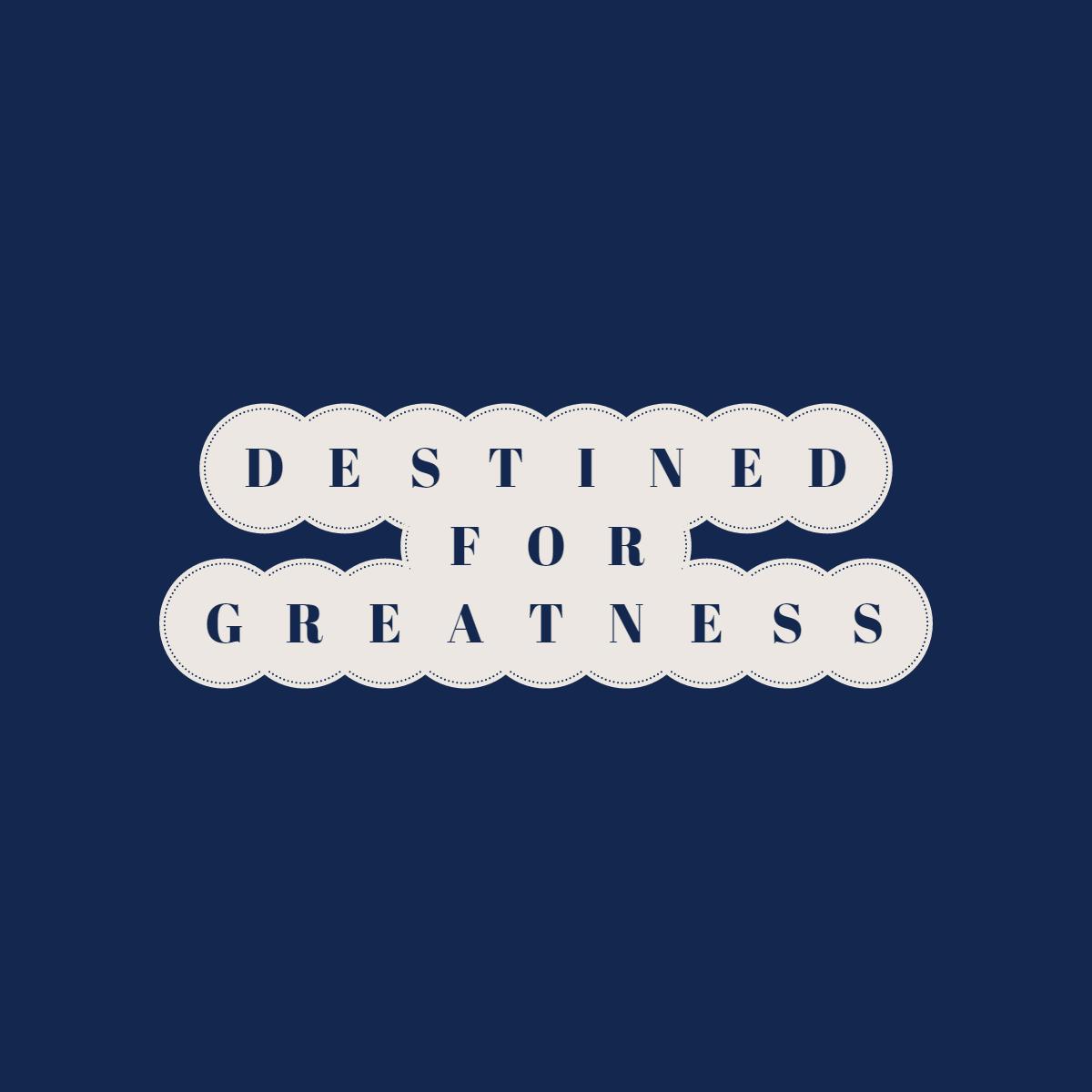 Destined For Greatness Community Event — Bio Site